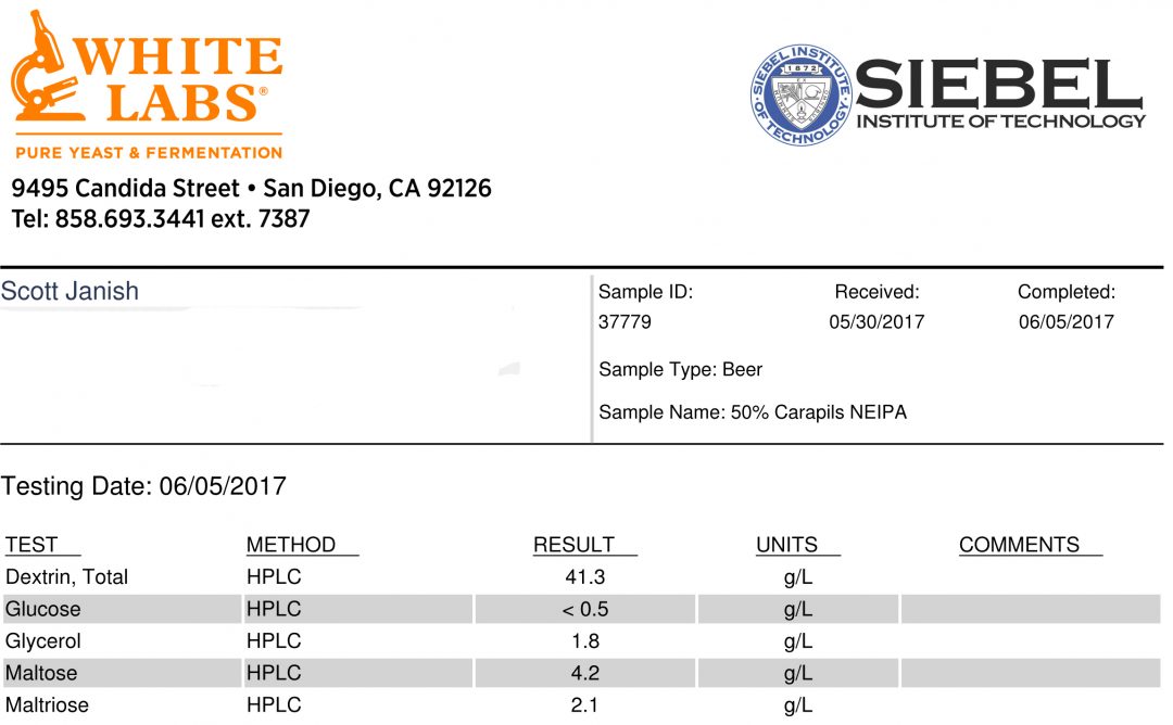 Dextrins and Mouthfeel - Scott Janish